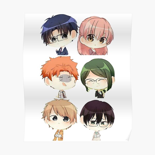 Chibi Wotakoi Love Is Hard For Otaku Poster For Sale By Zearyus