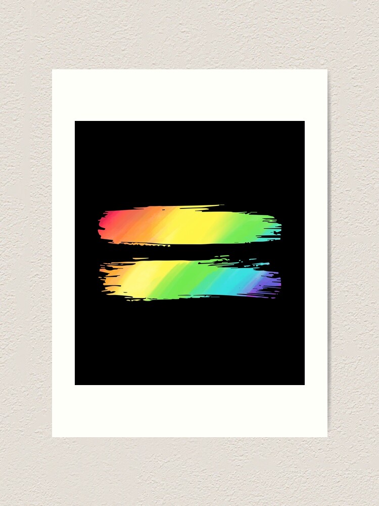 "Equality LGBTQ Acceptance Rainbow Flag Pride Month Supporter" Art ...