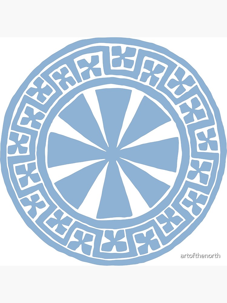 "Byzantine circular pattern Light Blue" Poster for Sale by ...