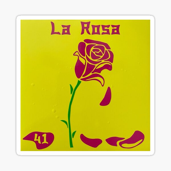 "Redesigned Lotería Card for "The Rose" or "La Rosa"" Sticker for Sale ...