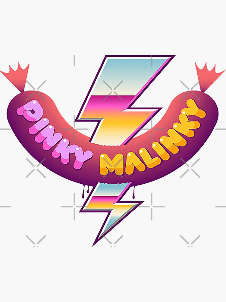 "Pinky Malinky" Sticker for Sale by Blanrone | Redbubble