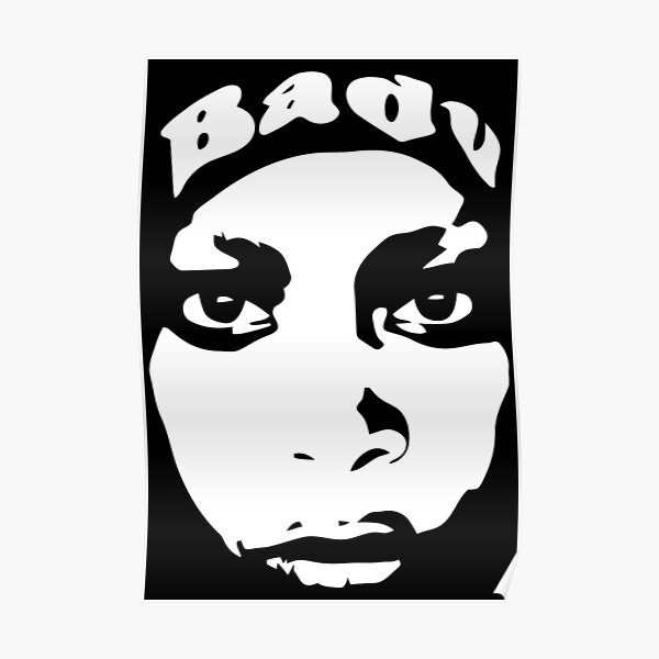 "Erykah Badu Merch Badu Hooded Face" Poster for Sale by SalMaiShop ...