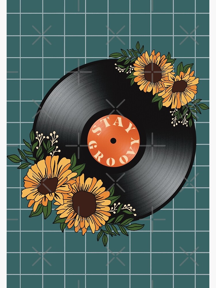 "Stay Groovy Vintage Vinyl Record" Poster for Sale by ecoastapparel ...