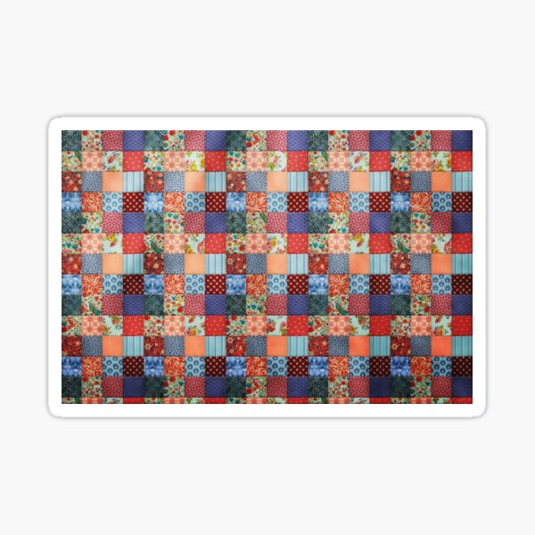 "patchwork texture" Sticker for Sale by xiserendipity | Redbubble
