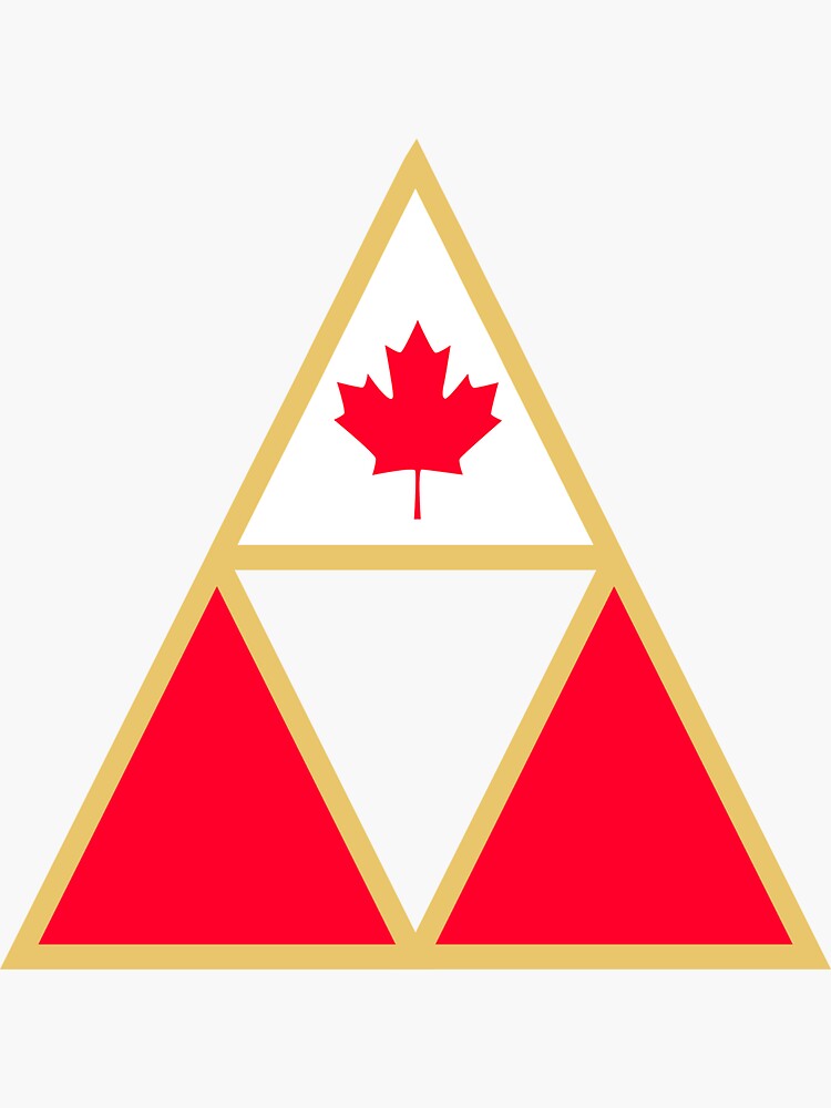 "Canadian Triangle Flag" Sticker for Sale by OtakuCoolDesign | Redbubble