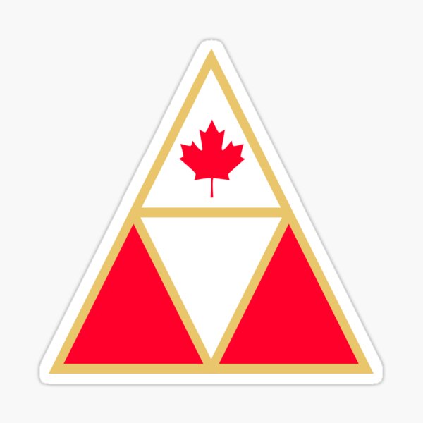 "Canadian Triangle Flag" Sticker for Sale by OtakuCoolDesign | Redbubble
