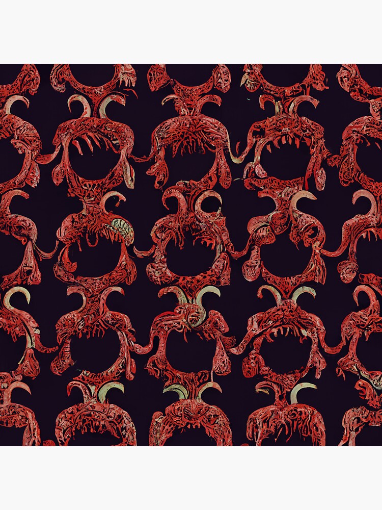 "Demogorgon Pattern Stranger Things PEFF-E" Sticker for Sale by PEFF-E ...