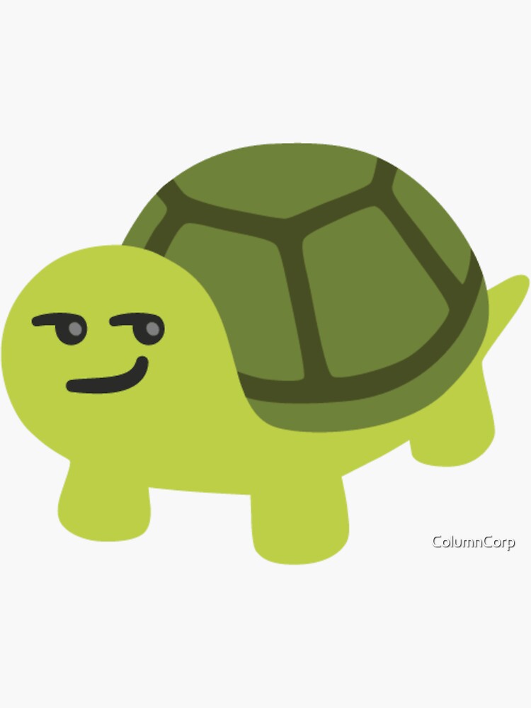 "Smirking Turtle" Sticker for Sale by ColumnCorp | Redbubble