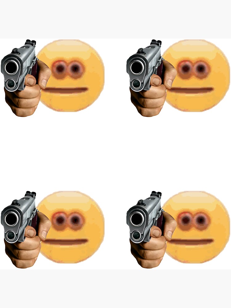 Cursed Emoji Holding Gun Funny Discord Emote Pack Magnet For Sale By Kawaiicrossing Redbubble