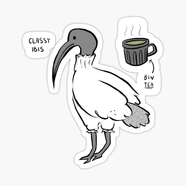 "Classy Ibis" Sticker for Sale by Amira2oo1 | Redbubble