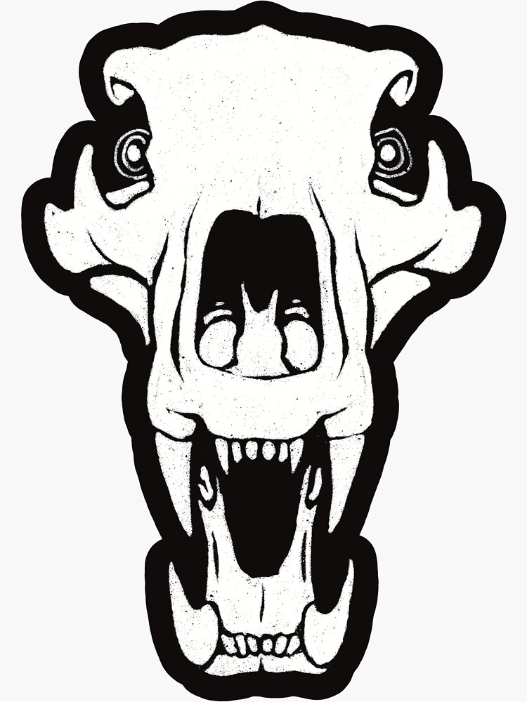 "Death is Temporary Skull" Sticker for Sale by mr-bowlman | Redbubble