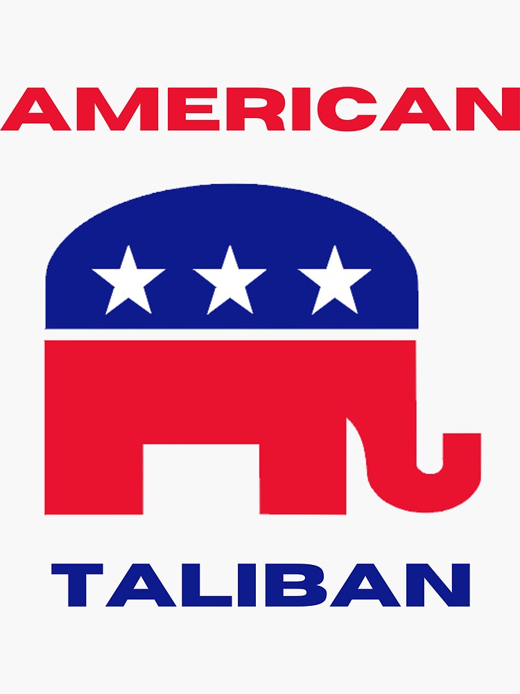 "American Taliban" Sticker for Sale by Strangehighness | Redbubble