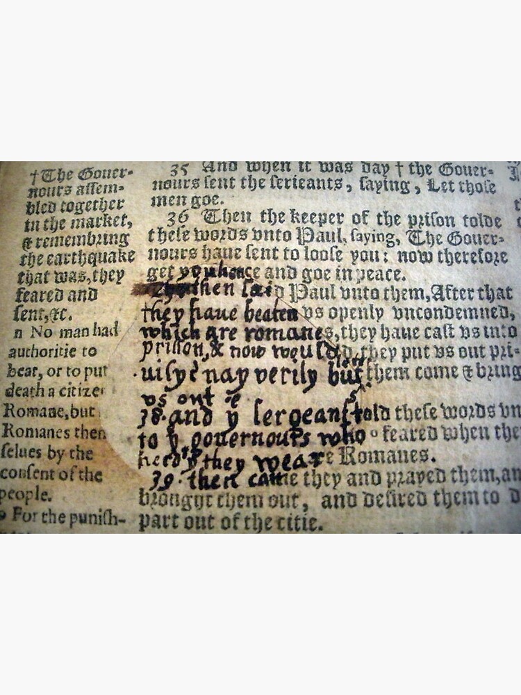 "Page from Lothrop Bible 2" Art Print for Sale by sturgislibrary ...