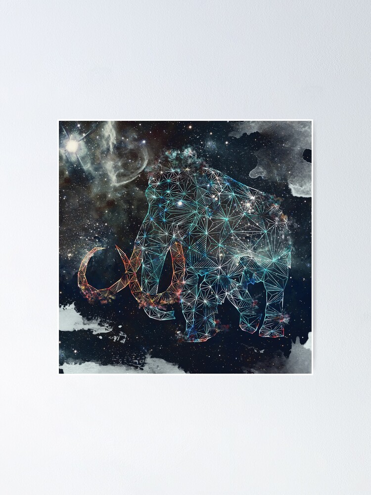 "Celestial Mammut" Poster by AleSmalls | Redbubble