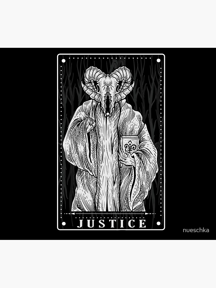 "Gothic - Justice - Tarot Card Design" Poster for Sale by nueschka ...