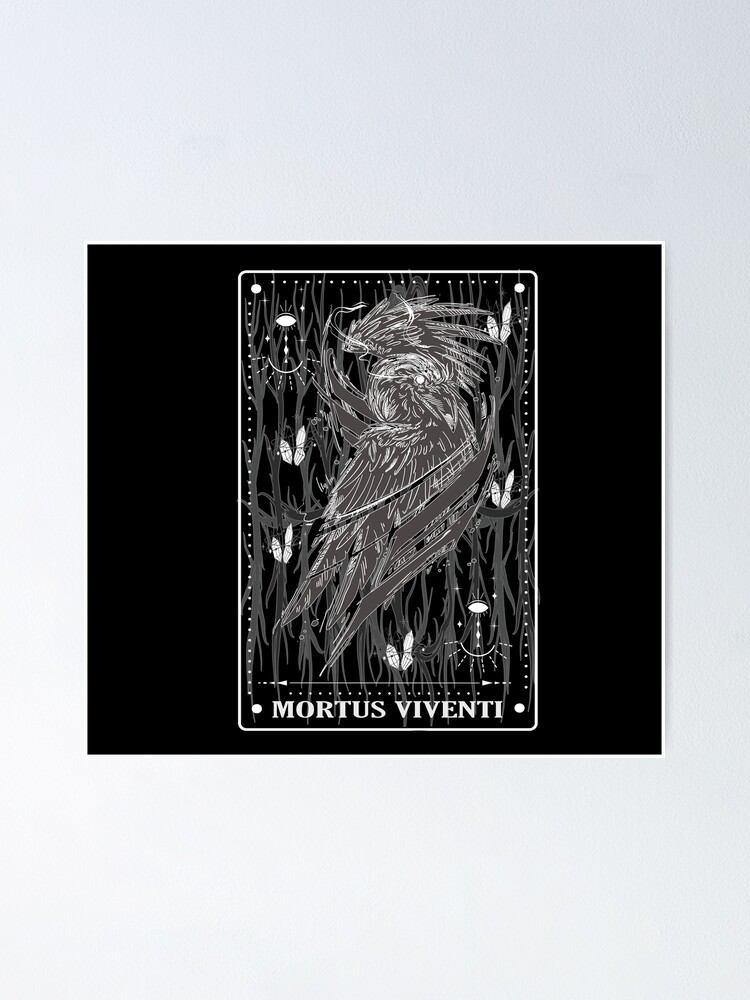 "Gothic - Mortus Viventi Tarot Card - Design" Poster for Sale by ...
