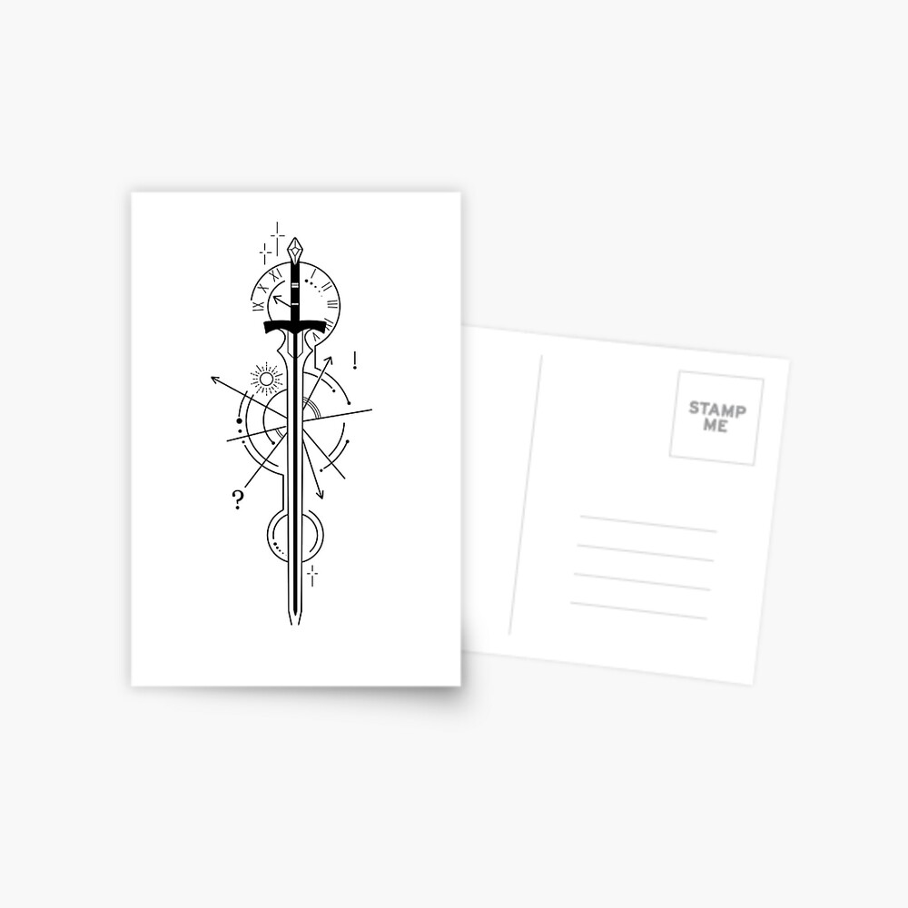 "ADHD sword design" Sticker for Sale by FineHades | Redbubble