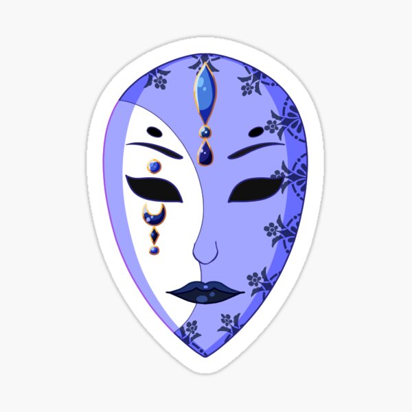 "Halloween Masquerade Mask" Sticker for Sale by RaccoonBoy7598 | Redbubble