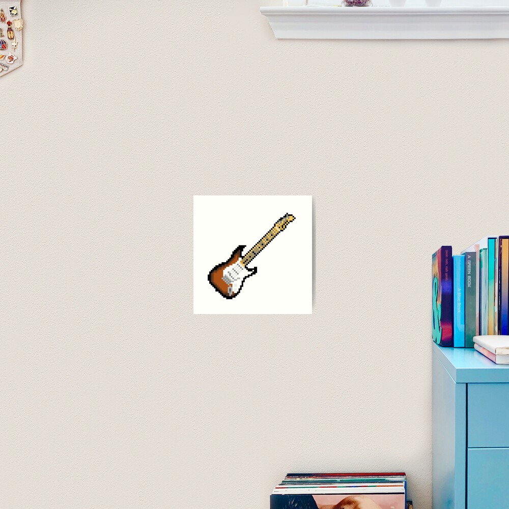 "8 Bit Guitar" Art Print for Sale by arc1 | Redbubble