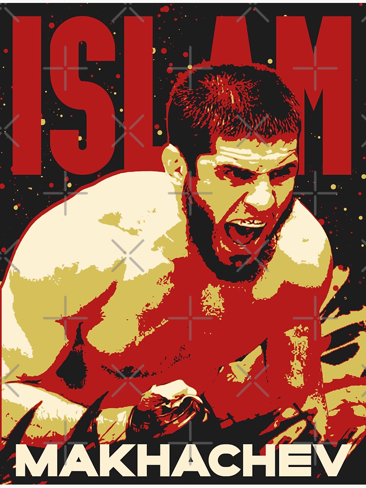 "Islam Makhachev MMA Art Gifts" Sticker for Sale by TZAR7 | Redbubble