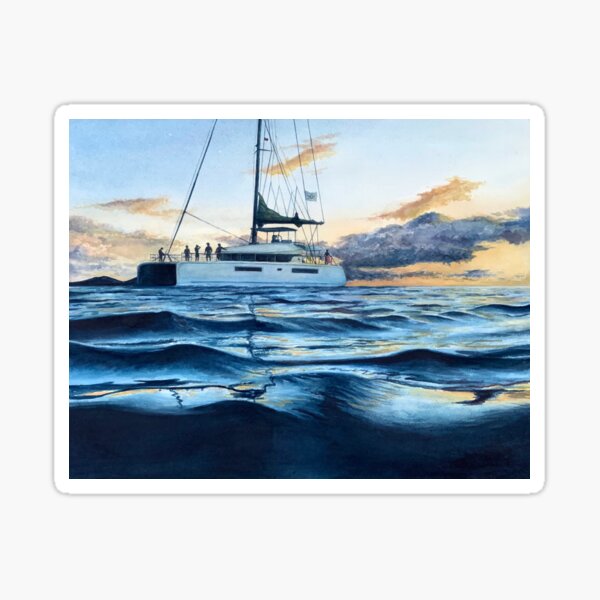 "The Boat" Sticker for Sale by Luke-Holwerda | Redbubble