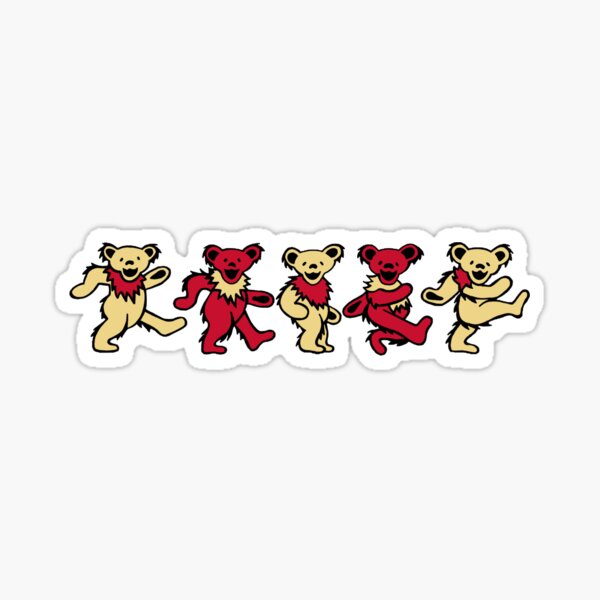 "CARDINAL AND STRAW BEARS" Sticker for Sale by catiecrispp | Redbubble
