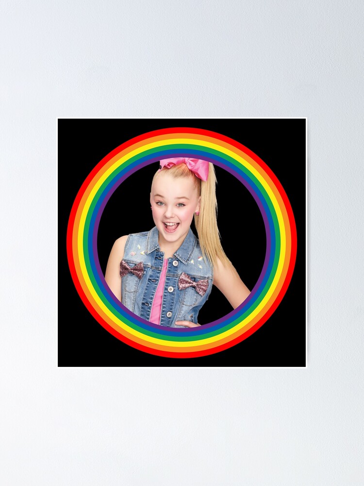 "Jojo Siwa Rainbow Circle" Poster for Sale by caringiscool | Redbubble