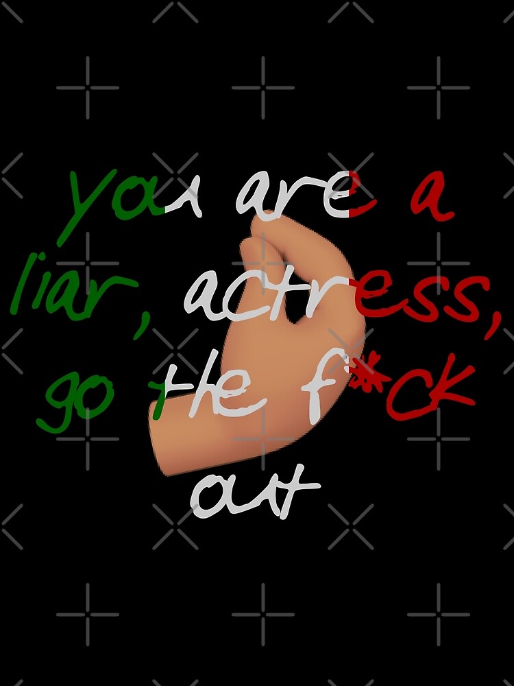 "YOU ARE A LIAR, ACTRESS - DAVIDE" Poster for Sale by xmendesx | Redbubble