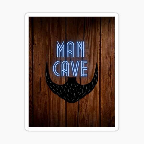 "Man Cave" Sticker for Sale by FrankStarling | Redbubble