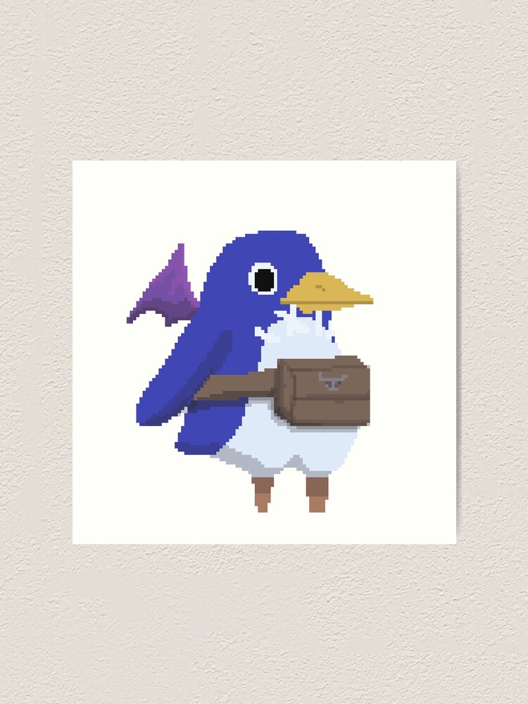 "Pixel Prinny" Art Print by systemprimary | Redbubble