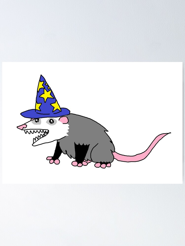 "wizard possum" Poster for Sale by sapphiccowboy | Redbubble