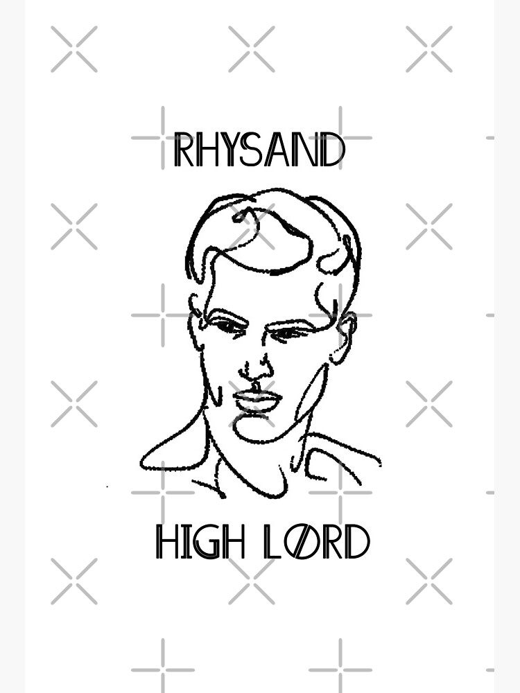 "ACOTAR Rhysand High Lord" Art Board Print for Sale by baranskini ...