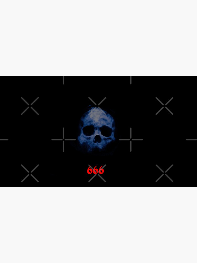 "666 skull, Bone, Skeleton, Devil, Beelzebub, Satan ," Sticker for Sale ...