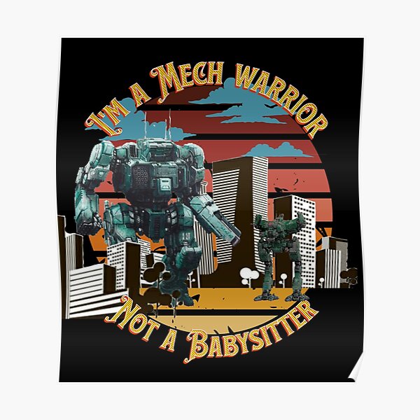 Póster «Juego de BattleTech y tazas, jugadores de Elite Mech Warrior 5 ...