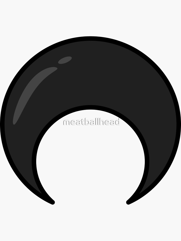 "Negamoon" Sticker for Sale by meatballhead | Redbubble