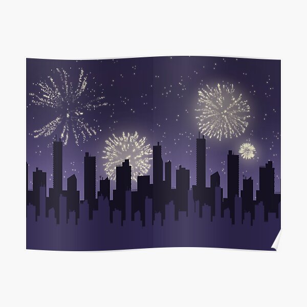"Firework City" Poster for Sale by maddiamond94 | Redbubble