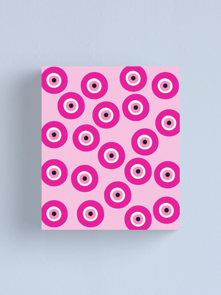 "Preppy, Aesthetic, Pink, Evil Eye, Preppy Aesthetic" Canvas Print for ...
