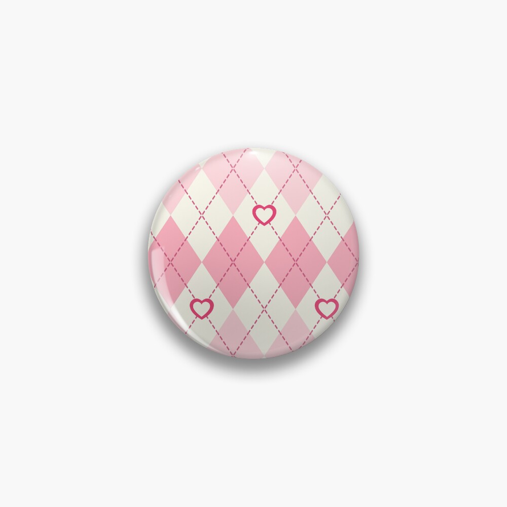 "Preppy, Aesthetic, Pink, Heart, Argyle, Checkered, Preppy Aesthetic ...