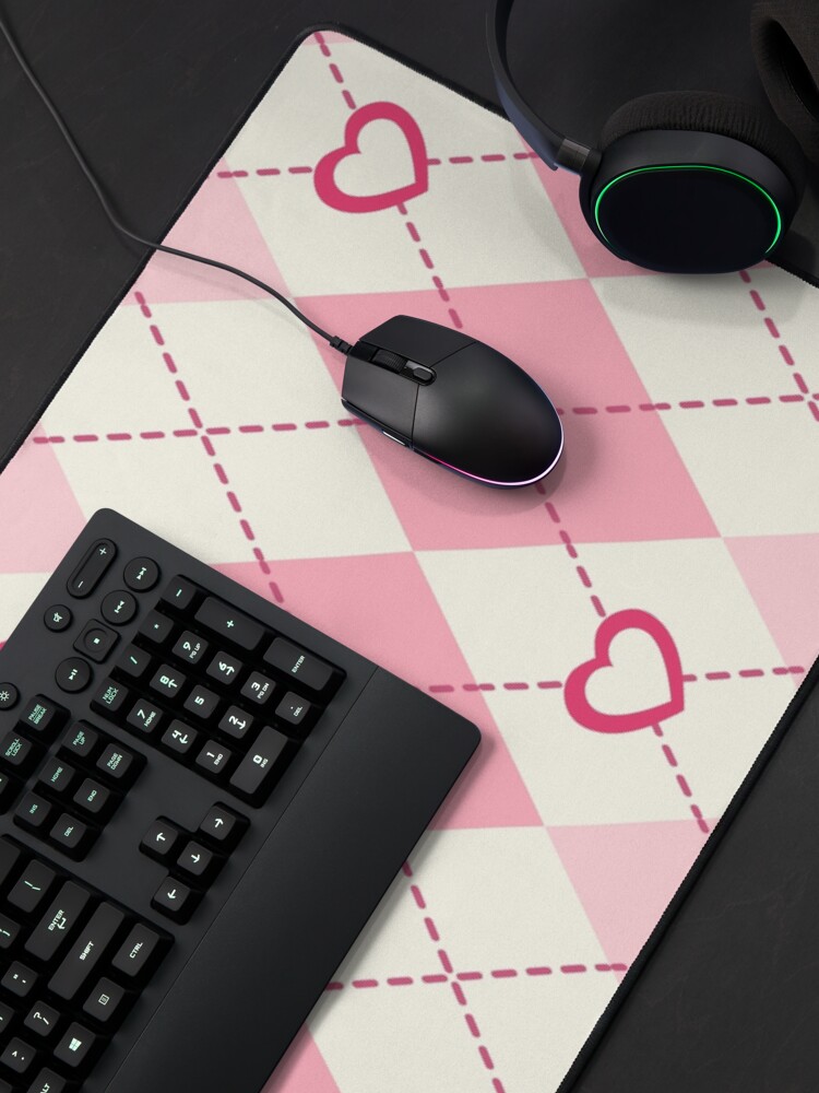 "Preppy, Aesthetic, Pink, Heart, Argyle, Checkered, Preppy Aesthetic ...