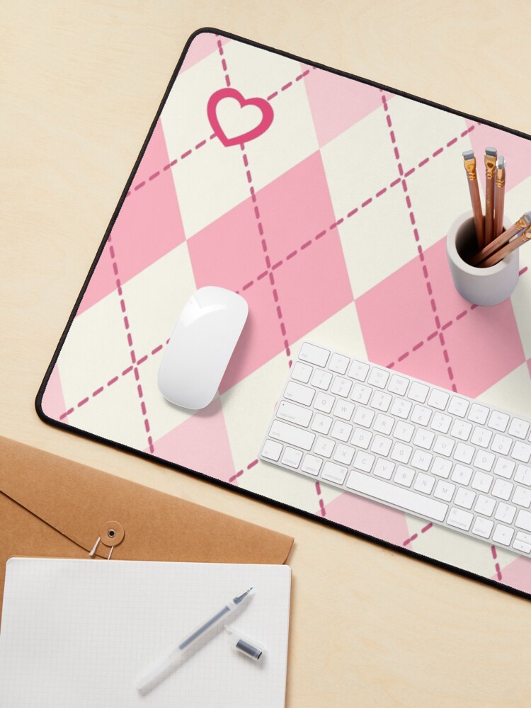 "Preppy, Aesthetic, Pink, Heart, Argyle, Checkered, Preppy Aesthetic ...