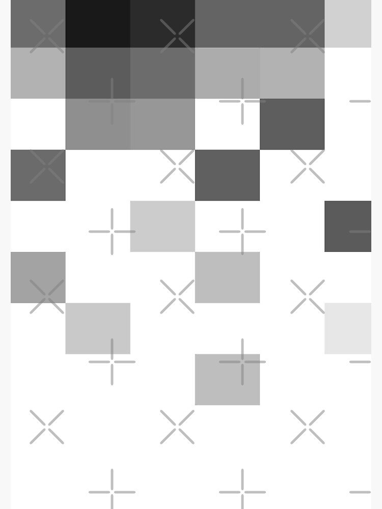 "Gray Scale In Pixels" Spiral Notebook for Sale by by-jwp | Redbubble