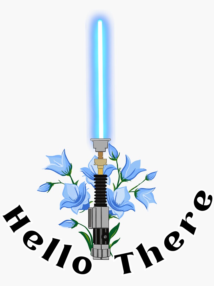 "Hello There" Sticker for Sale by Batsikas1995 | Redbubble