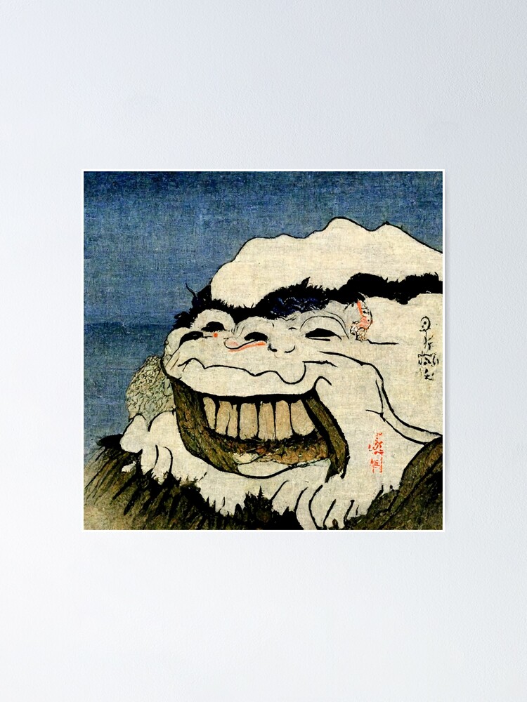 Hokusai Troll Meme Poster For Sale By Xenozote Redbubble