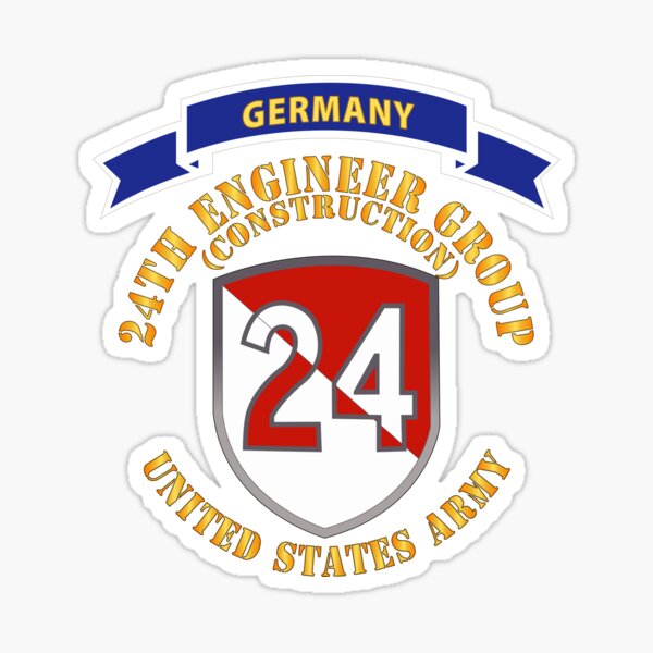 "Army - 24th Engineer Group (Construction) - 1954 - 1972 w Germany Tab ...