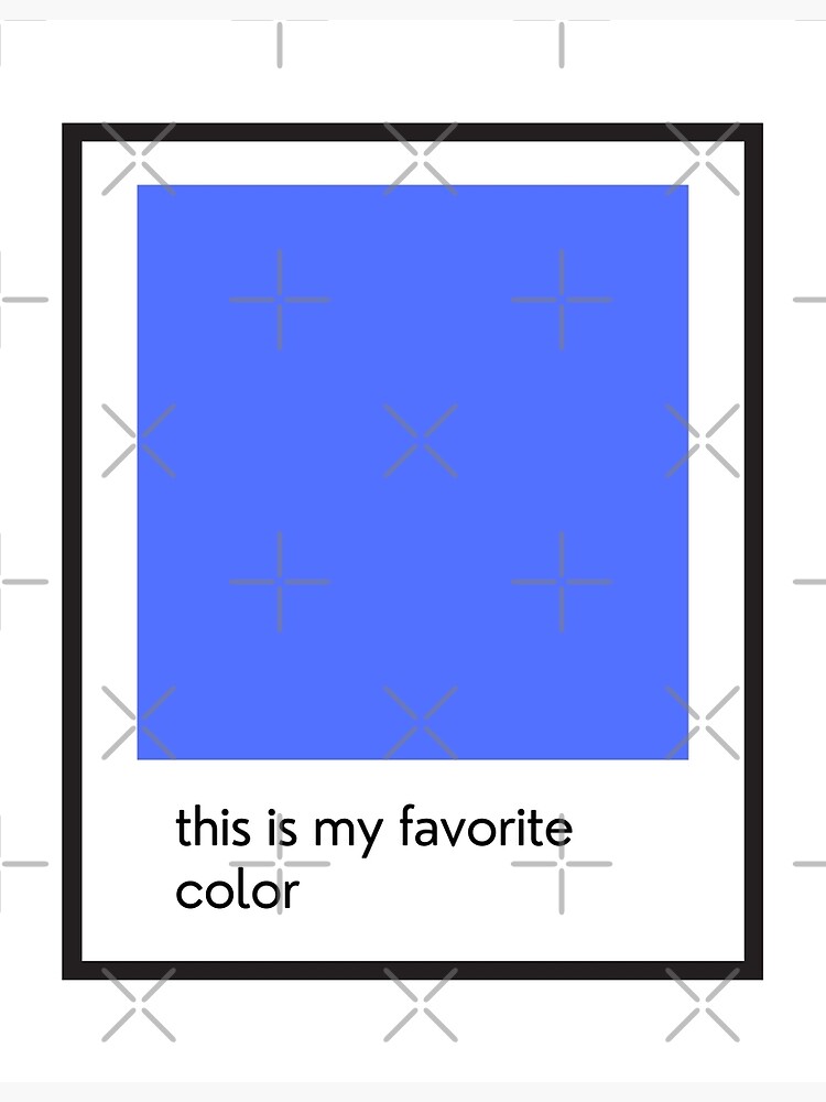 "Favorite Color" Poster for Sale by miihammer | Redbubble