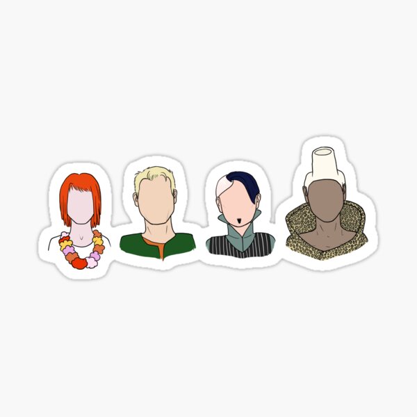 "Minimalist Fifth Element" Sticker for Sale by burritomadness | Redbubble