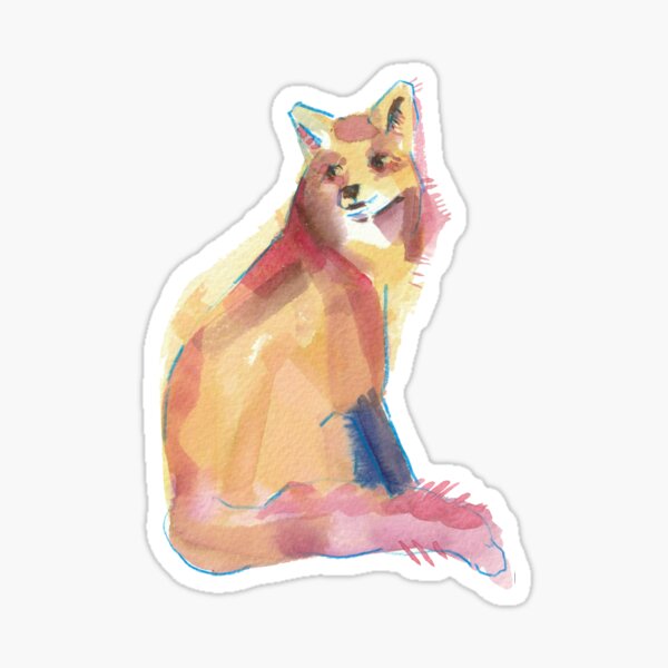 "Fox 01" Sticker for Sale by hermanandivy | Redbubble