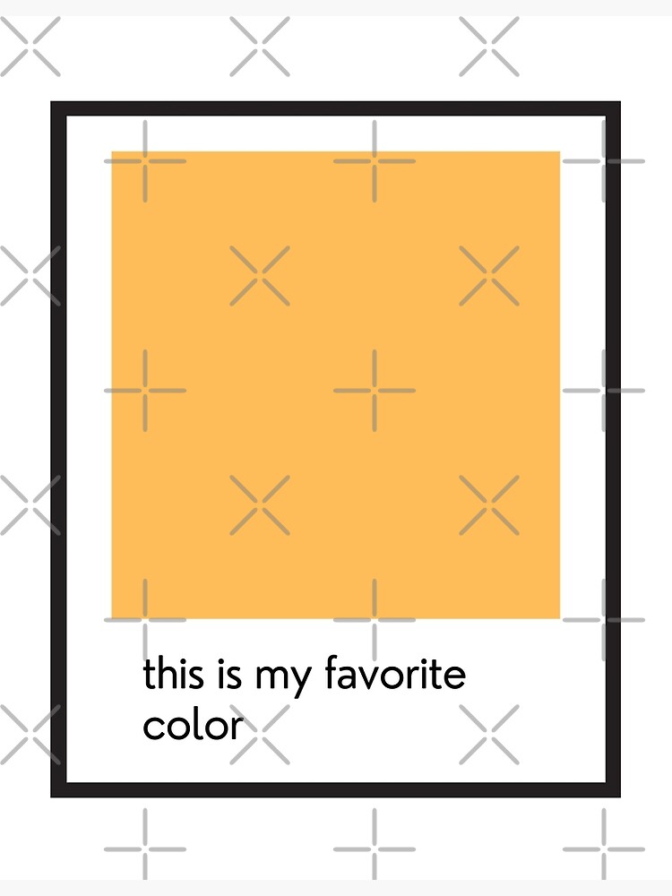 "Favorite Color:" Poster for Sale by miihammer | Redbubble