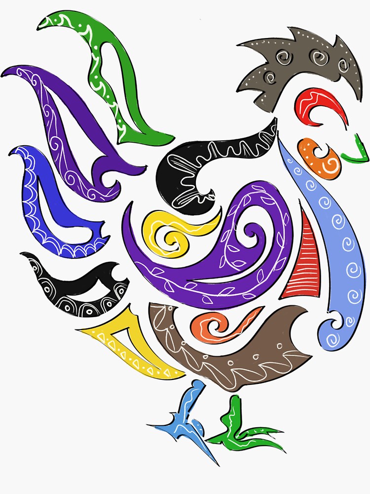 "Progress Pride Chicken!" Sticker for Sale by ThePrideStudio | Redbubble