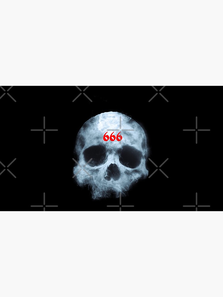 "666 Skull, Bone ,Skeleton ,Devil ,beelzebub ,Satan " Sticker for Sale ...